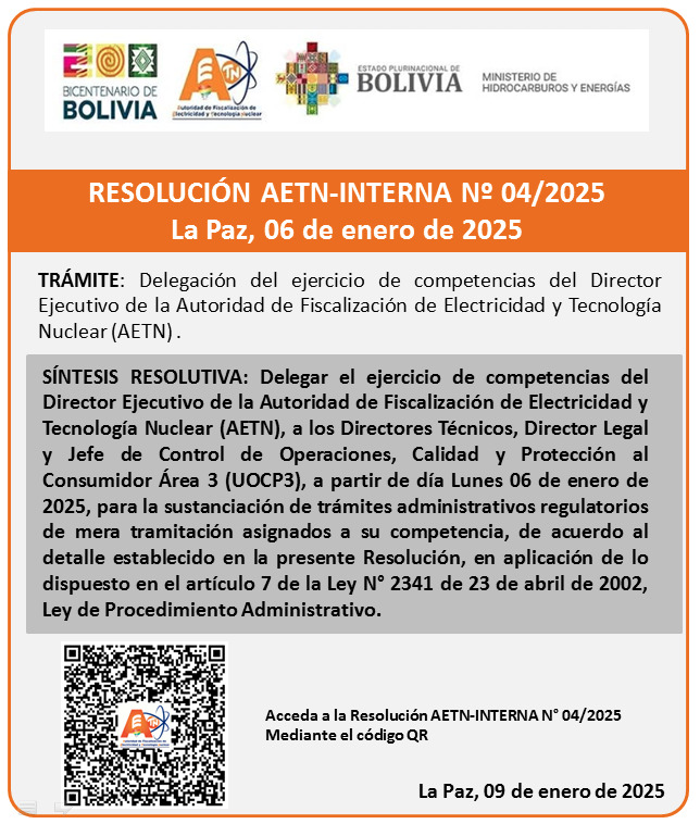 Autoridad de Electricidad y Tecnología Nuclear - Página Web Oficial