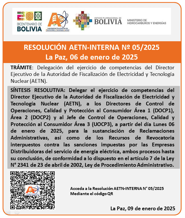 Autoridad de Electricidad y Tecnología Nuclear - Página Web Oficial