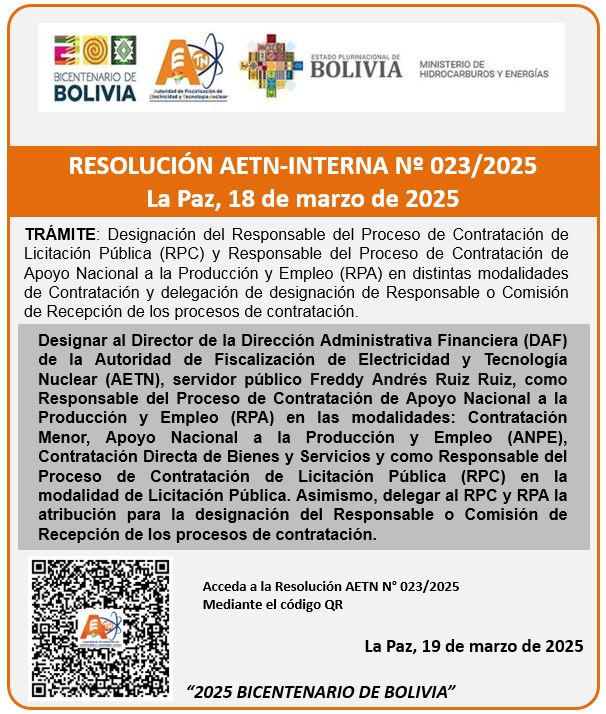 Autoridad de Electricidad y Tecnología Nuclear - Página Web Oficial