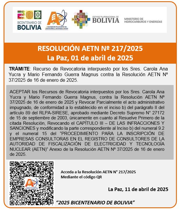 Autoridad de Electricidad y Tecnología Nuclear - Página Web Oficial